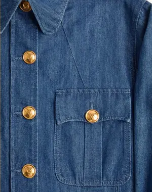 Valentino Garavani Belted Waist Denim Jacket - No