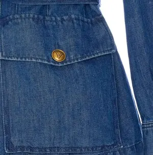Valentino Garavani Belted Waist Denim Jacket - No