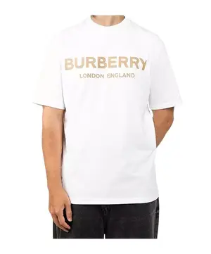 Burberry Logo Cotton T-shirt - White