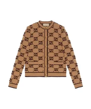 GUCCI Gucci GG Jacquard Button-Up Cardigan