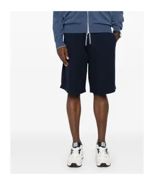 Brunello Cucinelli Drawstring Bermuda Shorts - Blue
