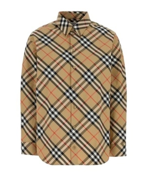 Burberry Long Sleeve Checked Shirt - Black