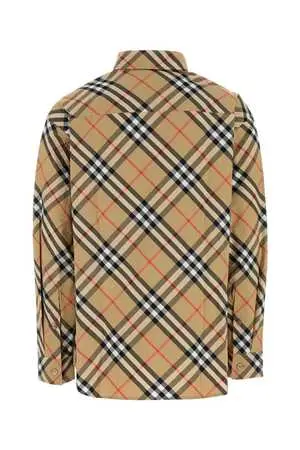 Burberry Long Sleeve Checked Shirt - Black