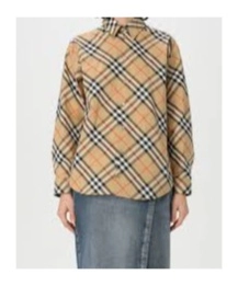 Burberry Long Sleeve Checked Shirt - Black