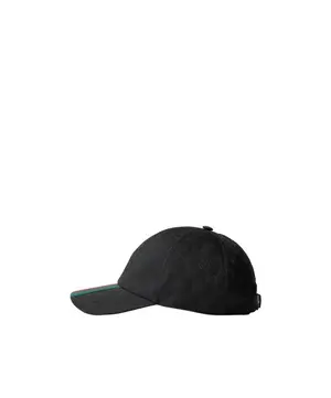 Gucci Gg Monogram Baseball Cap - Black