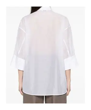 Peserico Sheer Panel Oversized Shirt