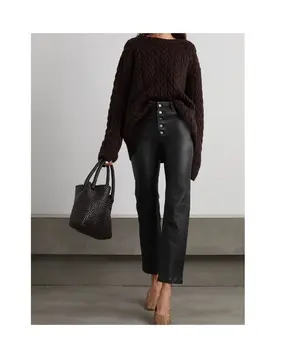 JOSEPH High Waist Straight Leg Casual Pants
