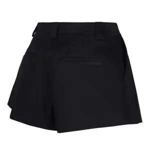 Alexander Wang High-waisted Flared Shorts - Black