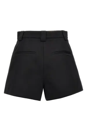 Alexander Wang High-waisted Flared Shorts - Black