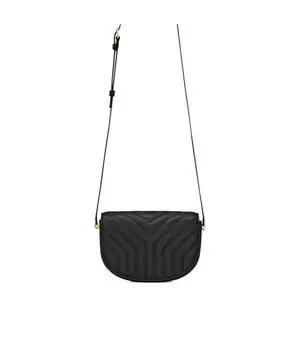 Saint Laurent Joan Quilted Shoulder Bag - Black