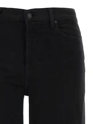 7 For All Mankind Modern Dojo High-waisted Flared Jeans - Black