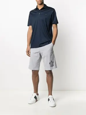 PAUL  SHARK Logo-patch Short-sleeved Polo Shirt