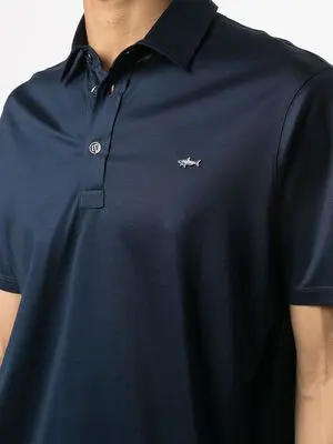 PAUL  SHARK Logo-patch Short-sleeved Polo Shirt