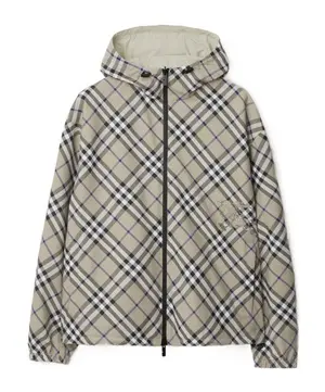 Burberry Checked Reversible Jacket - Moss