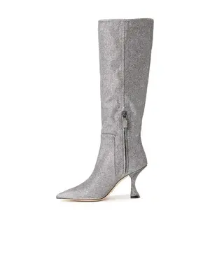 STUART WEITZMAN Knee-high Pointed Boots - Gray