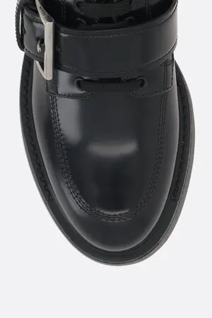 Prada Round Toe Lace-up Shoes