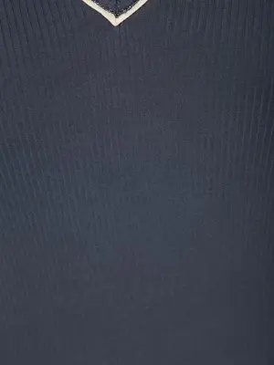 Brunello Cucinelli Monili Detailed Ribbed T-shirt