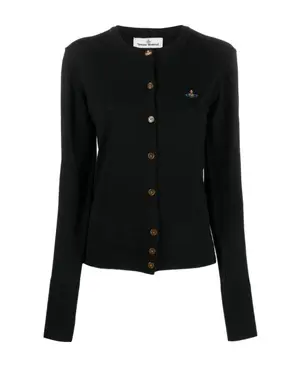 VIVIENNE WESTWOOD Orb Embroidered Buttoned Cardigan