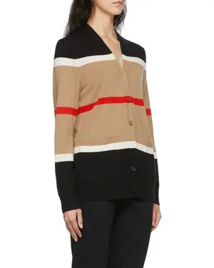 Burberry Icon Stripe Knitted Cardigan