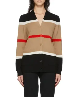 Burberry Icon Stripe Knitted Cardigan