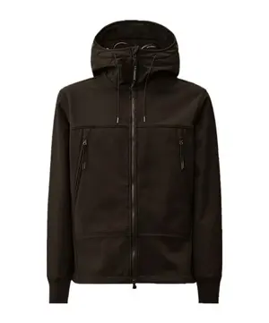 C.P. COMPANY Shell-r Goggle Hooded Jacket - Black