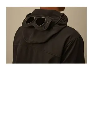 C.P. COMPANY Shell-r Goggle Hooded Jacket - Black