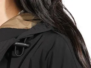 Burberry Lightweight Zip-up Jacket With Drawstring Hood And Waist - Black