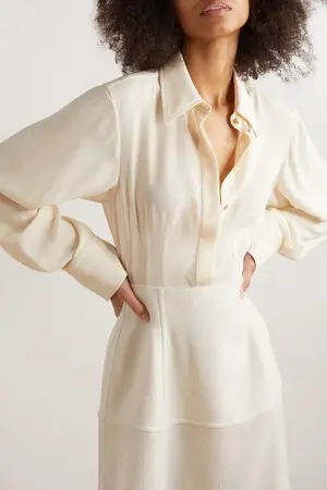 Chloé Stitching Detailed Long-sleeved Shirt