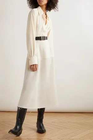 Chloé Stitching Detailed Long-sleeved Shirt