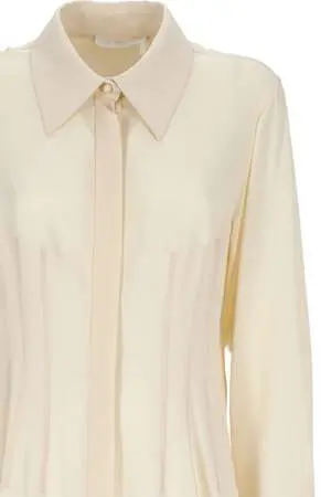 Chloé Stitching Detailed Long-sleeved Shirt
