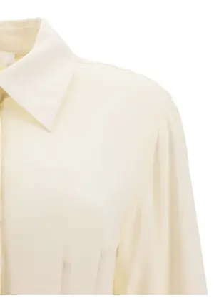 Chloé Stitching Detailed Long-sleeved Shirt