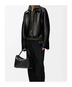 Loewe Belted Leather Jacket