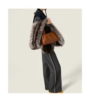 Miu Miu Straight Leg Knit Pants With Embroidered Logo