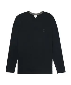 Emporio Armani Dark Gray Logo Long-sleeved T-shirt
