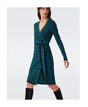 Diane Von Furstenberg Polka Dot Wrap Dress