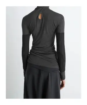 LEMAIRE Long Sleeve Top With Integrated Scarf