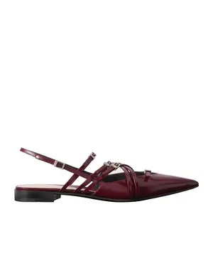 Gucci Strappy Pointed-toe Slingback Flats
