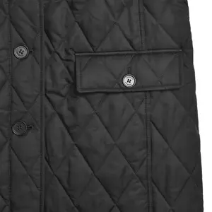 Burberry Quilted Cotton Coat With Classic Collar