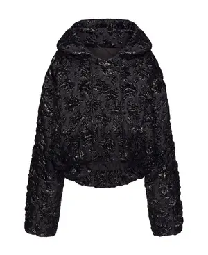 Valentino Garavani Floral Jacquard Hooded Jacket