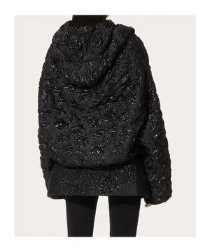 Valentino Garavani Floral Jacquard Hooded Jacket