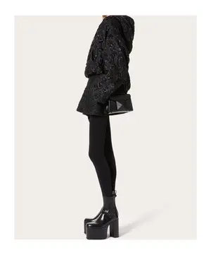 Valentino Garavani Floral Jacquard Hooded Jacket