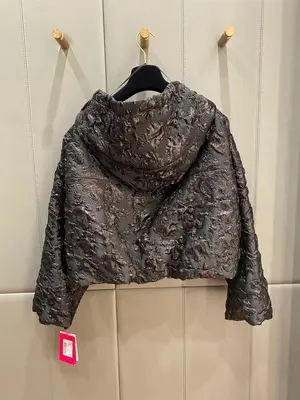 Valentino Garavani Floral Jacquard Hooded Jacket