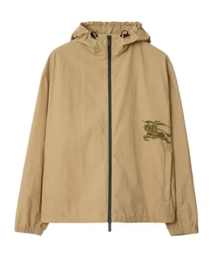Burberry Ekd Motif Lightweight Hooded Jacket - Biscuit