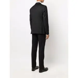 Tagliatore Long-sleeved Suit - Black