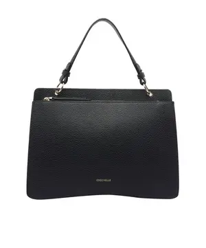 COCCINELLE C-me Logo Plaque Tote Bag - Black