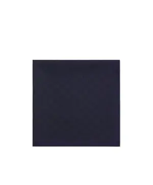 Gucci Gg Silk Cotton Pocket Square - Blue