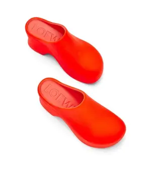 Loewe Terra Foam Clogs In Flocked Rubber