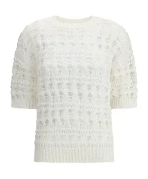 BRUNELLO CUCINELLI Brunello Cucinelli Textured Cropped Jumper