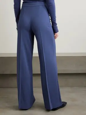 JOSEPH Pleated Wide-leg Track Pants