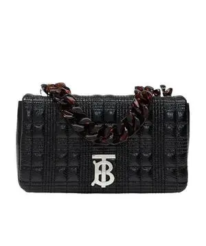 Burberry Small Quilted Lola Shoulder Bag - Black